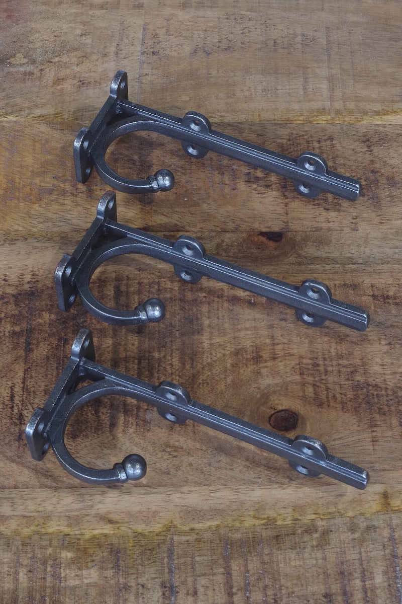 Cast Iron Shelf Bracket Hook Medium Set of 3 | Vincent and Barn