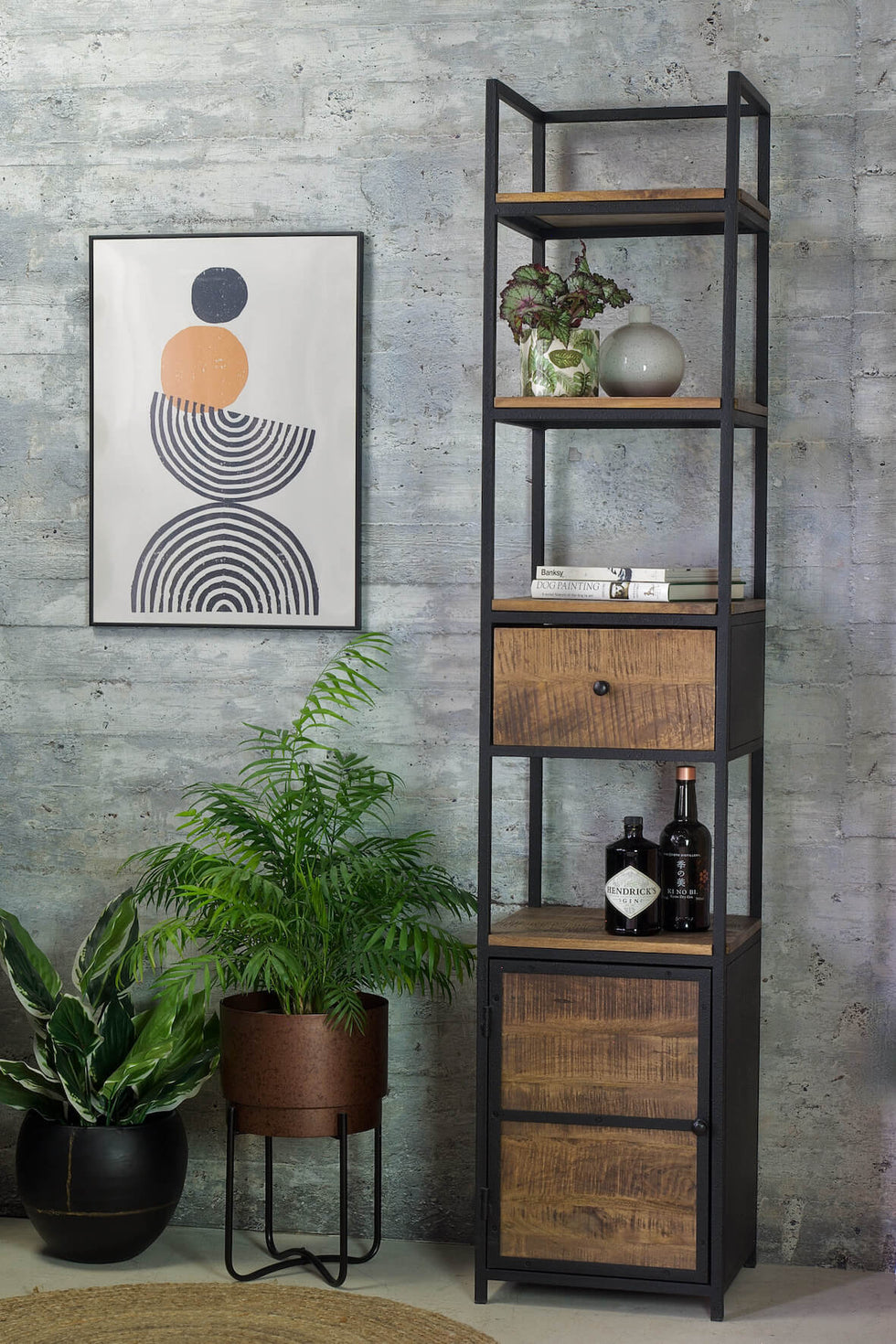 Industrial and Rustic Style Bookcases and Shelf Units | Vincent and Barn
