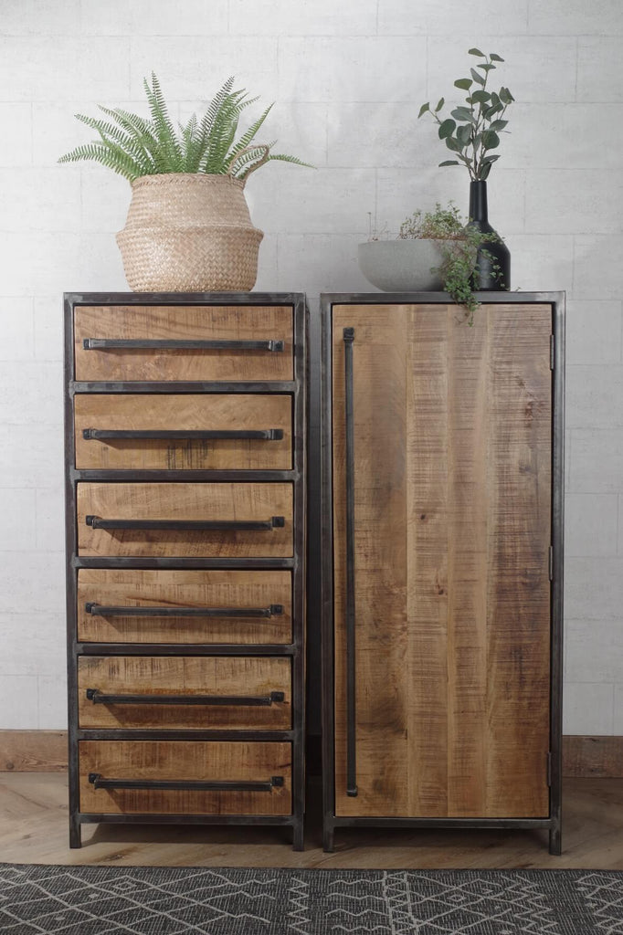 Saw Cut Storage Cupboard - Distressed | Vincent and Barn