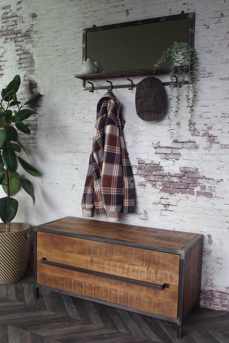 Saw Cut Storage Unit with Drawer | Vincent and Barn