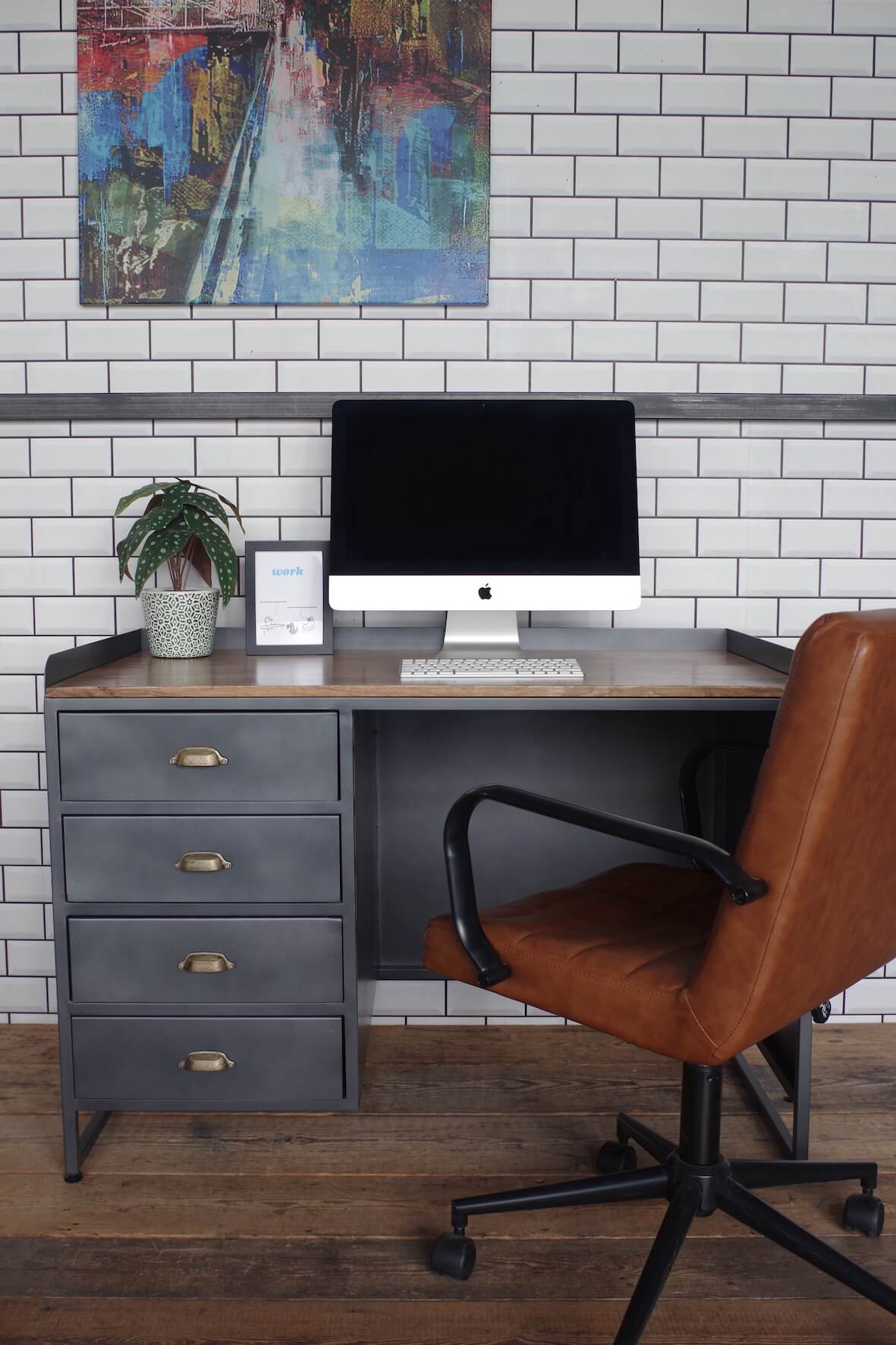 Vintage Industrial Metal Desk Vintage Industrial Metal Desk From The